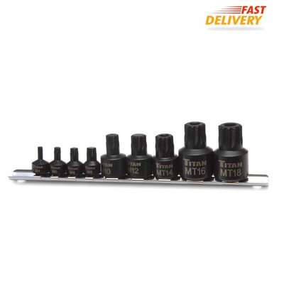 Versatile 9-Piece Low Profile Triple Square Socket Set with Steel ...