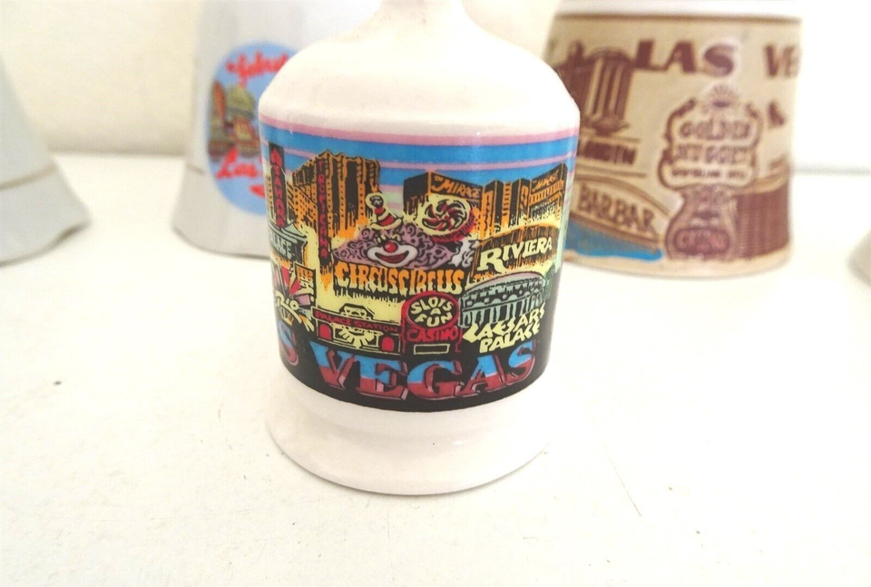 5 Vintage Las Vegas Ceramic Bells Downtown Strip Circus Circus Howdy ...