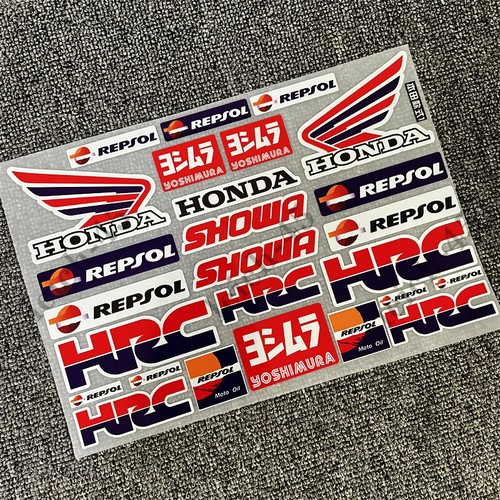 motorcycle fuel tank emblem decals helmet reflective sticker for wing ...