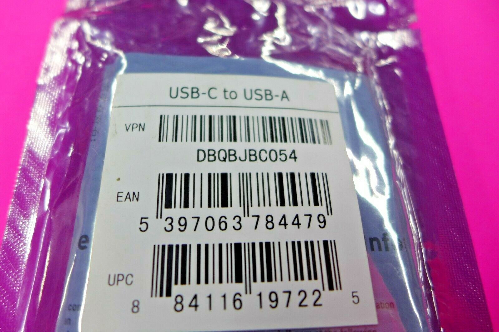 Genuine Dell 3XTY3 Dbqbjbc054 White Usb-c to Usb-a Adapter Cable for ...