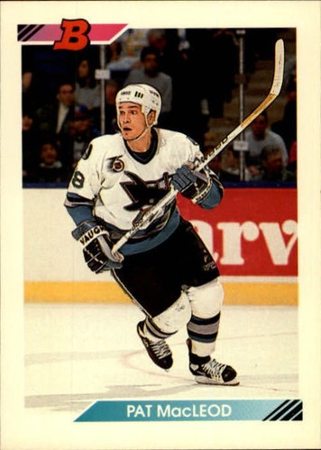 1992-93 Bowman Sharks Hockey Card #433 Pat MacLeod | eBay