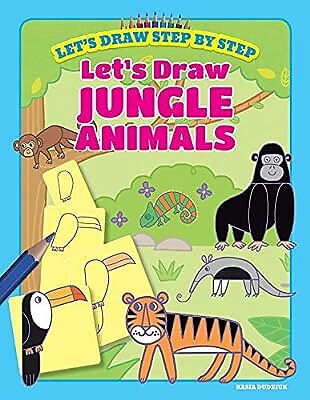 Lets Draw Jungle Animals (Lets Draw Step by Step), Dudziuk, Kasia, Used ...