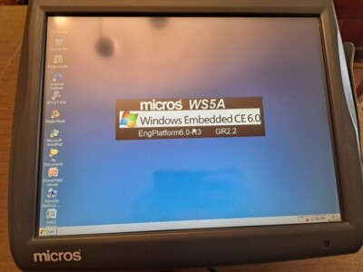 Micros Workstation 5A System Touchscreen POS Terminal Windows CE 6.0 ...