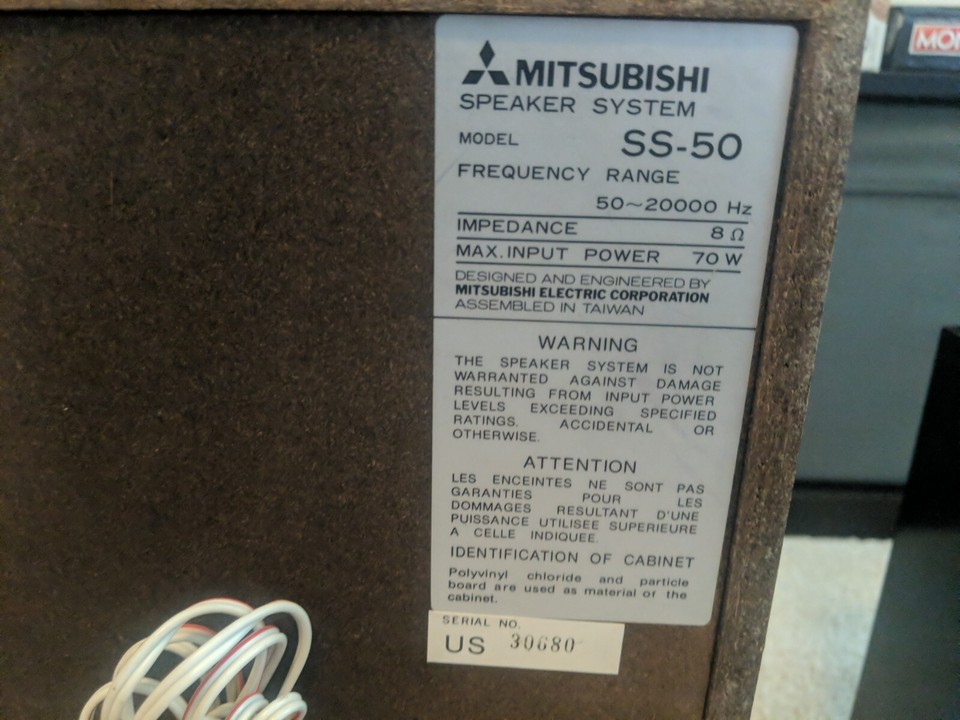 VTG Mitsubishi CD Cassette Receiver DA-50R W/ 2 Mitsubishi SS-50 Speakers Read | eBay