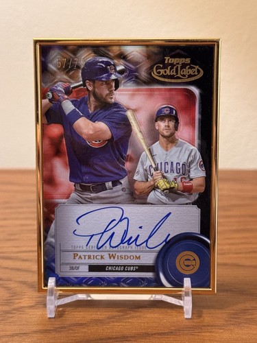 2022 Topps Gold Label - Framed Autographs Black #FA-PW Patrick Wisdom ...