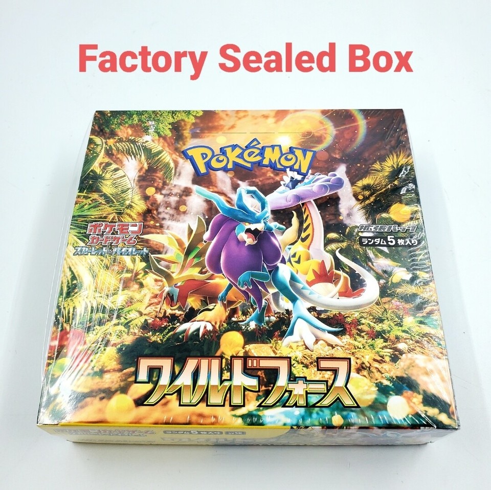 Pokemon Card Booster Box Wild Force & Cyber Judge sv5K sv5M w/shrink ...