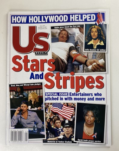 US Magazine October 8 2001 How Hollywood Helped After 9/11 Robin ...