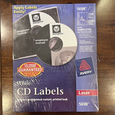 Avery Cd/dvd And Jewel Case Spine Laser Label - Permanent 100 / Pack ...