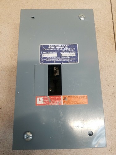 LOT OF 4 Square D HOM24L70F Load Center 70A 120/240V 1Ph 3W 2 Spaces 4 ...