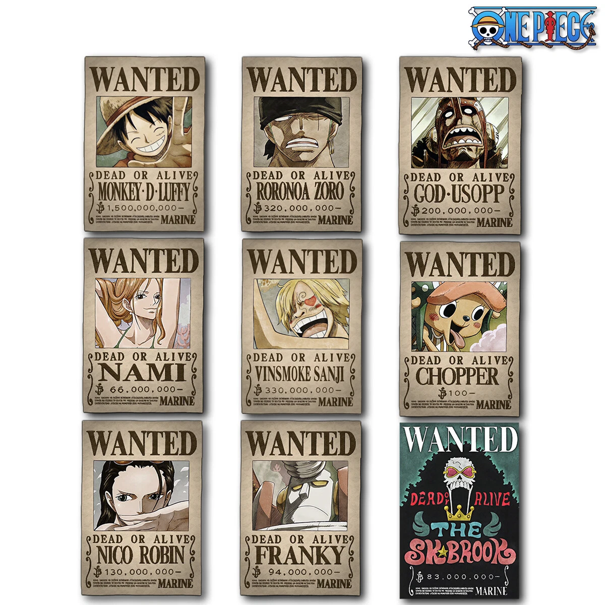 One Piece Wanted Posters, 46% OFF | www.pinnaxis.com