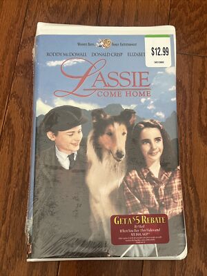 1990 Lassie Come Home MGM Home Video New Clamshell VHS Classic Movie ...