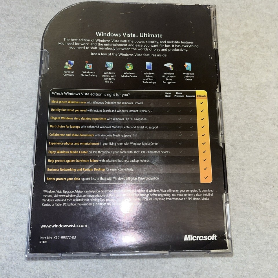 New Windows Vista Ultimate Upgrade Full 32 Bit & 64 Bit DVDs 2007 | eBay