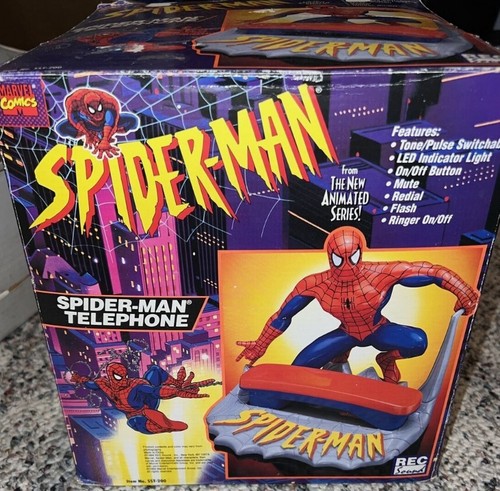 Spider-Man Telephone Marvel Comics 1994 #SST-200 Landline Telephone New ...