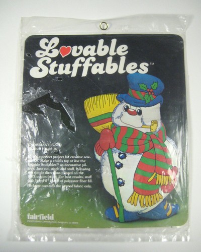 Snowman Lovable Stuffables Kit No LS-517 Christmas Printed fabric Only ...