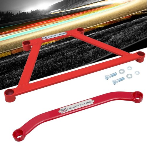 Megan Red Front Lower/Rear Lower Strut Tower Brace Bar For 09-20 Nissan ...