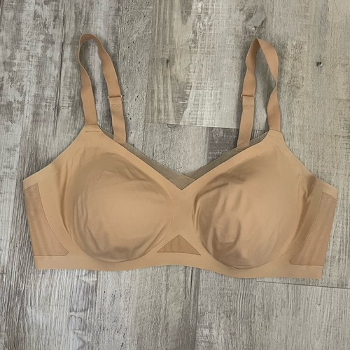 Honeylove Womens Sand 1X 40C/D Crossover Wireless Bra Removable Padding ...