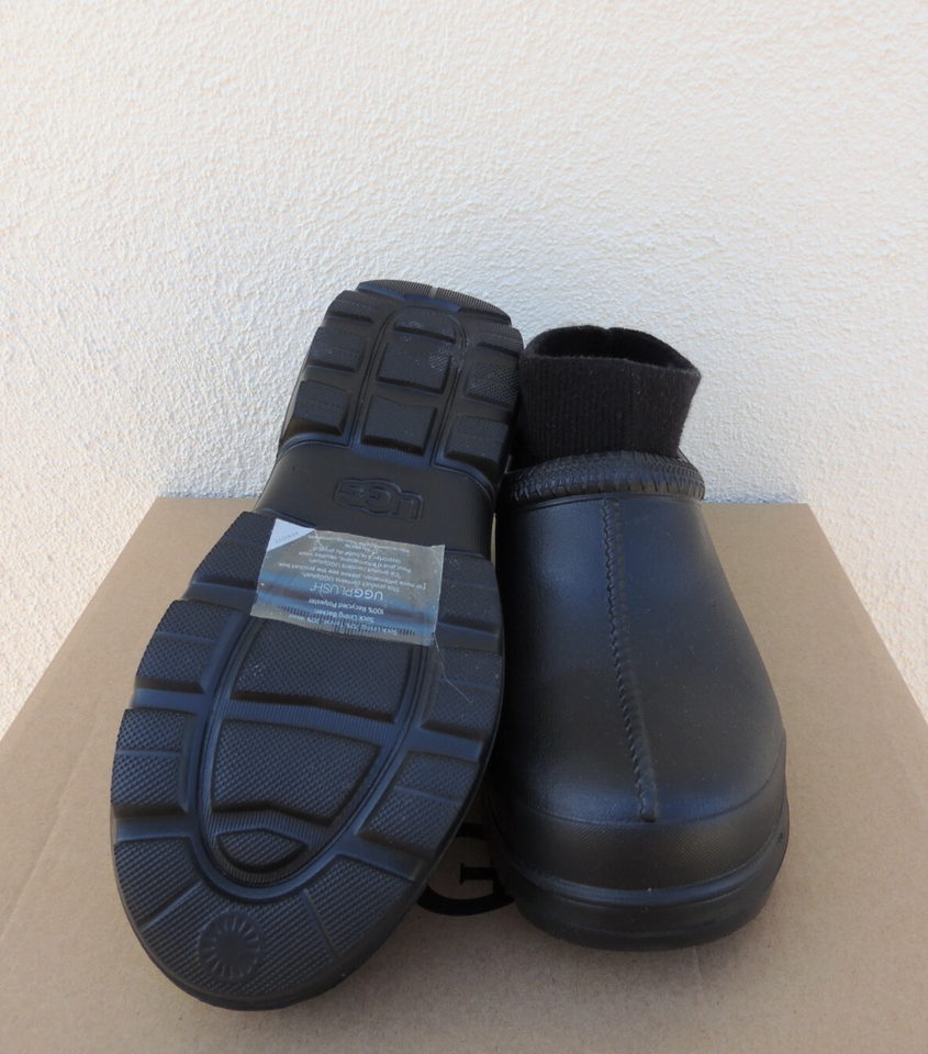 UGG BLACK TASMAN X WATERPROOF RUBBER / WOOL RAIN CLOG BOOTS, US 11/ EUR ...