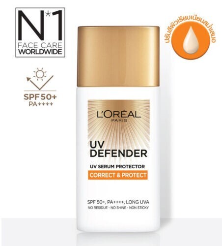 L'Oreal Paris UV Defender Serum Correct and Protect SPF50 PA++++ Long UV 50 ml | eBay