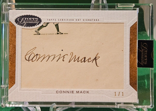 2015 Topps Dynasty 1/1 CONNIE MACK Cut Auto | eBay