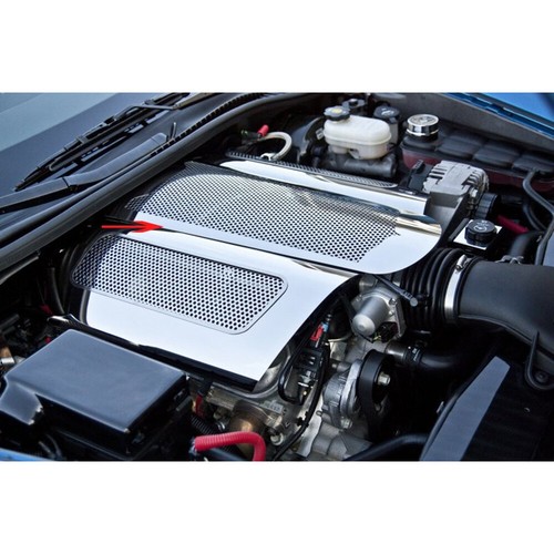 Perforated Low Profile Plenum Cover w/White LED for 06-12 Chevy ...