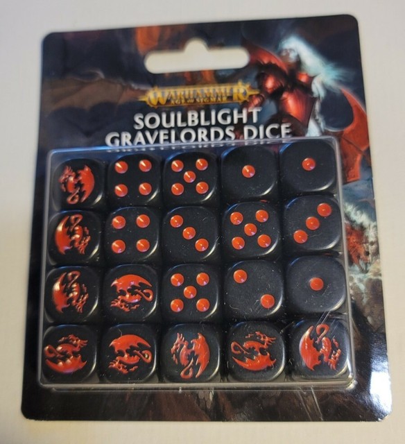 Warhammer Age of Sigmar Vampire Counts Soulblight Gravelords Dice for ...