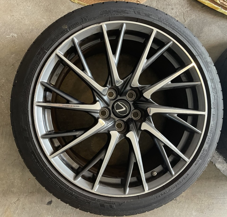 Set of 19" Lexus RC F RCF 2015-2023 OEM Factory REAR Rim Wheel Wheels ...