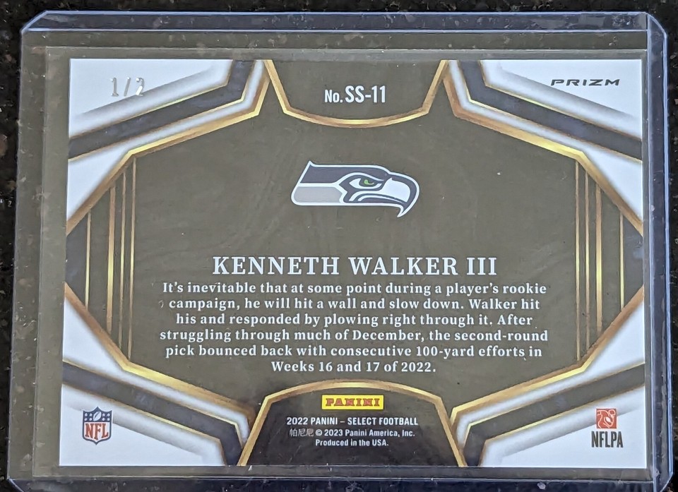 1/2 Kenneth Walker III Snakeskin Prizm RC | eBay