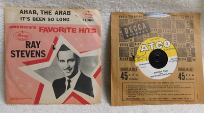 Ray Stevens Ahab Arab Bent Fabric Alley Cat 45 rpm ATCO Mercury Vinyl ...