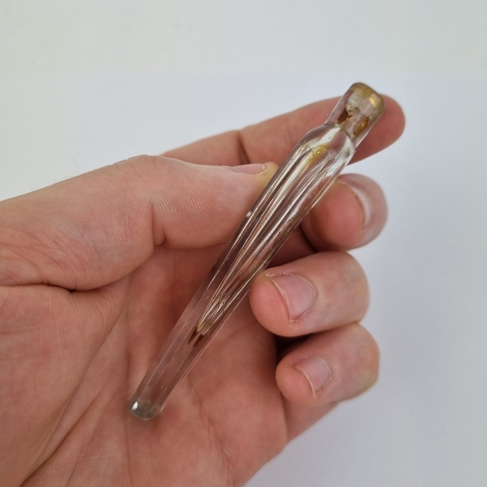 Antique Glass Tear Catcher / Teardrop /Lachrymatory Scent Bottle 8.4cm ...