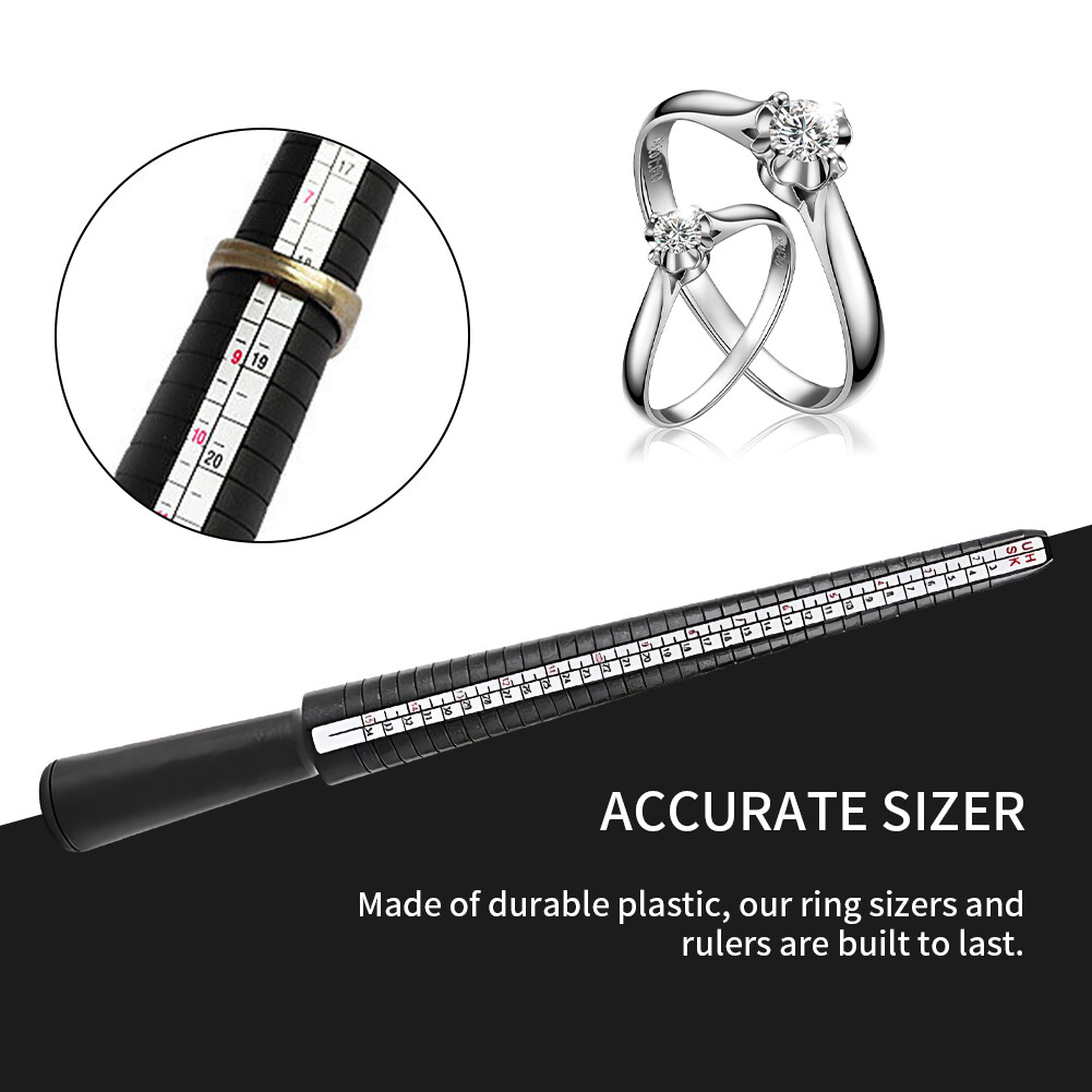 Size Guide Chart Smooth Jewelry Tool Professional Women Men Finger ...