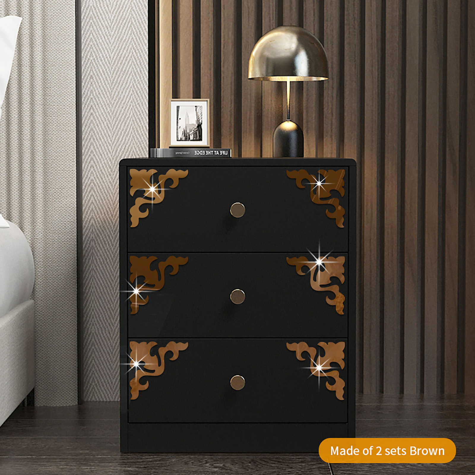 4pcs Mirror Stickers Eco-friendly Diy Art Decor Mirror Wall Stickers ...