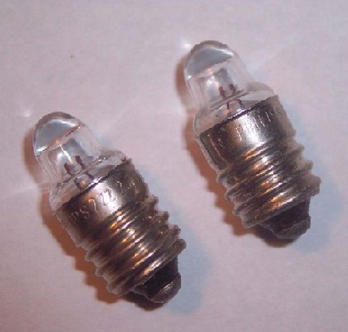2PK Screw Lens Bulb 2.25V .25A E10 Base Replacement for #222 GE-222 2R6 ...