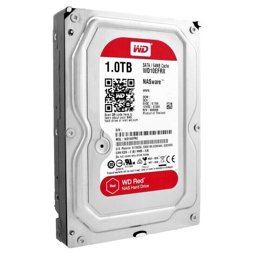 Western Digital Red WD10EFRX NASware 1TB 3.5" 5.4K SATA III NAS Hard ...