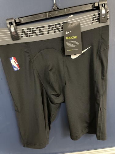NBA Nike Pro Dri Fit Black Compression Shorts Player Issued Size Medium ...