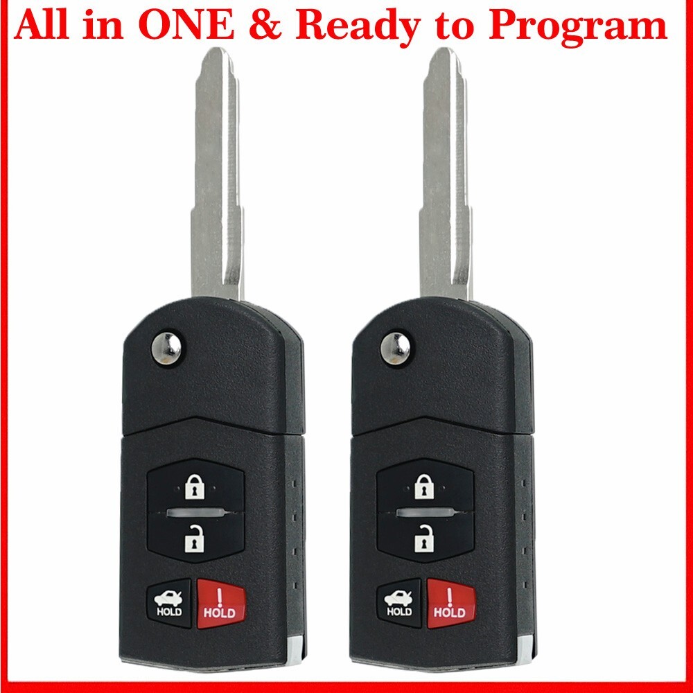 2 For 2009 2010 2011 2012 2013 Mazda 6 remote Car Key Fob ...