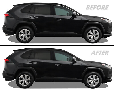 Chrome Delete Blackout Vinyl Overlay for 2019-24 Toyota RAV4 Window ...