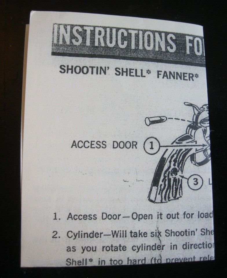 Rare Mattel Shootin' Shell Frontier Single Holster & Cap Gun Set w ...