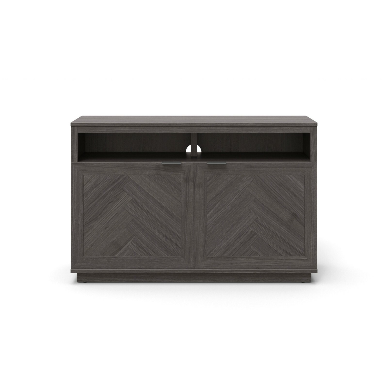 55 Inch TV Stand TV Console Table Gray Entertainment Center Media ...