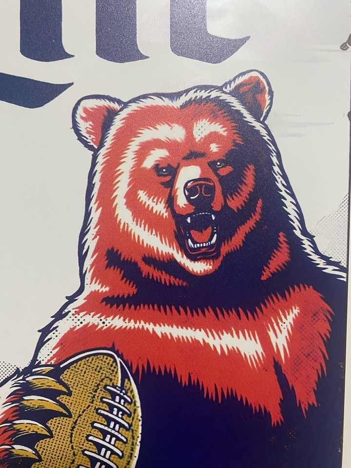 Chicago Bears - Miller Lite Beer Sign - NFC - Payton Ditka Super Bowl ...