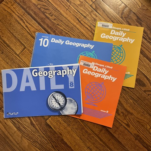 Great Source & McDougal Daily Geography book lot of 4 vg homeschool ...