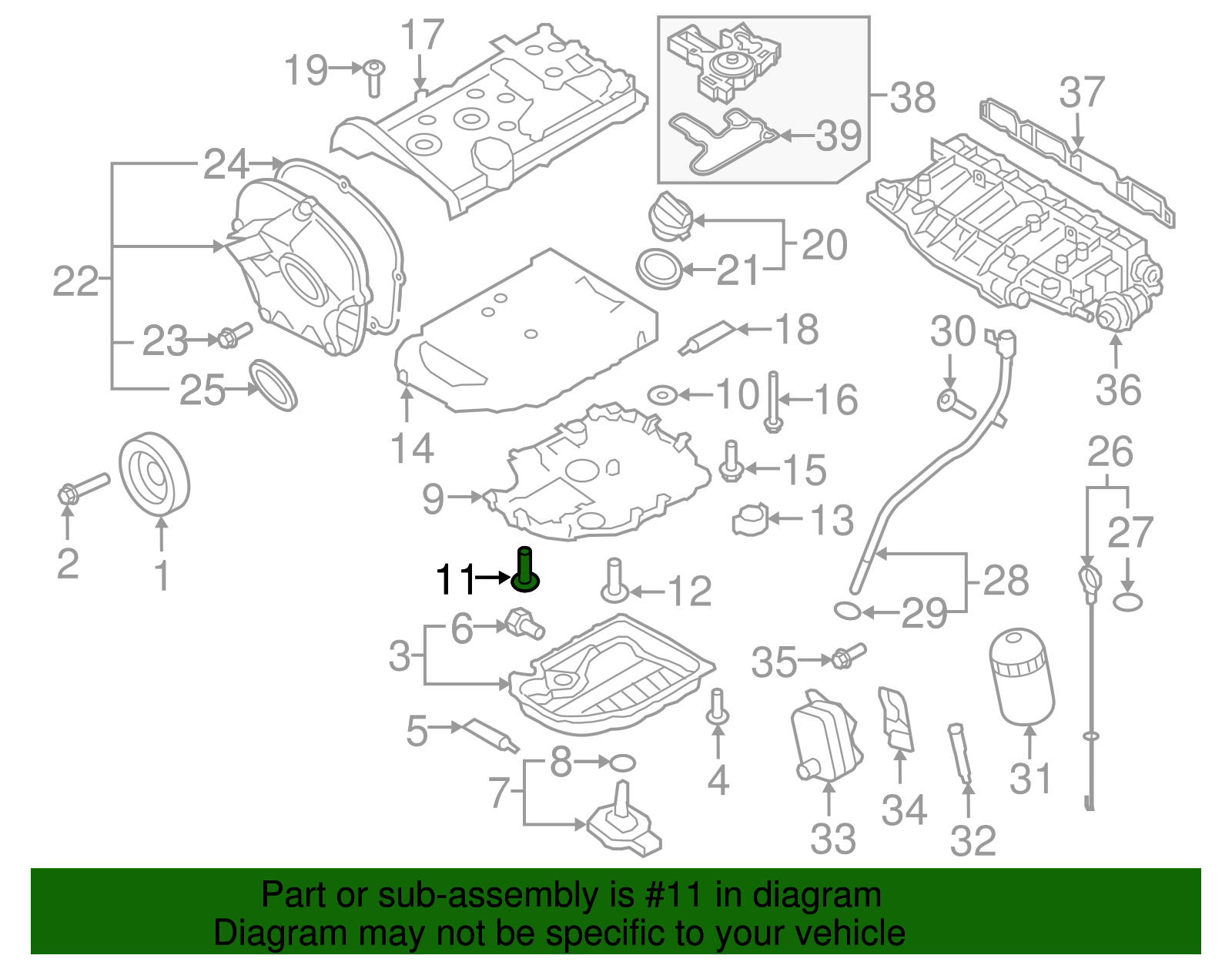 Audi+OEM+15-16+Q3+Engine+Parts-insert+Bolt+N10124304 for sale online | eBay