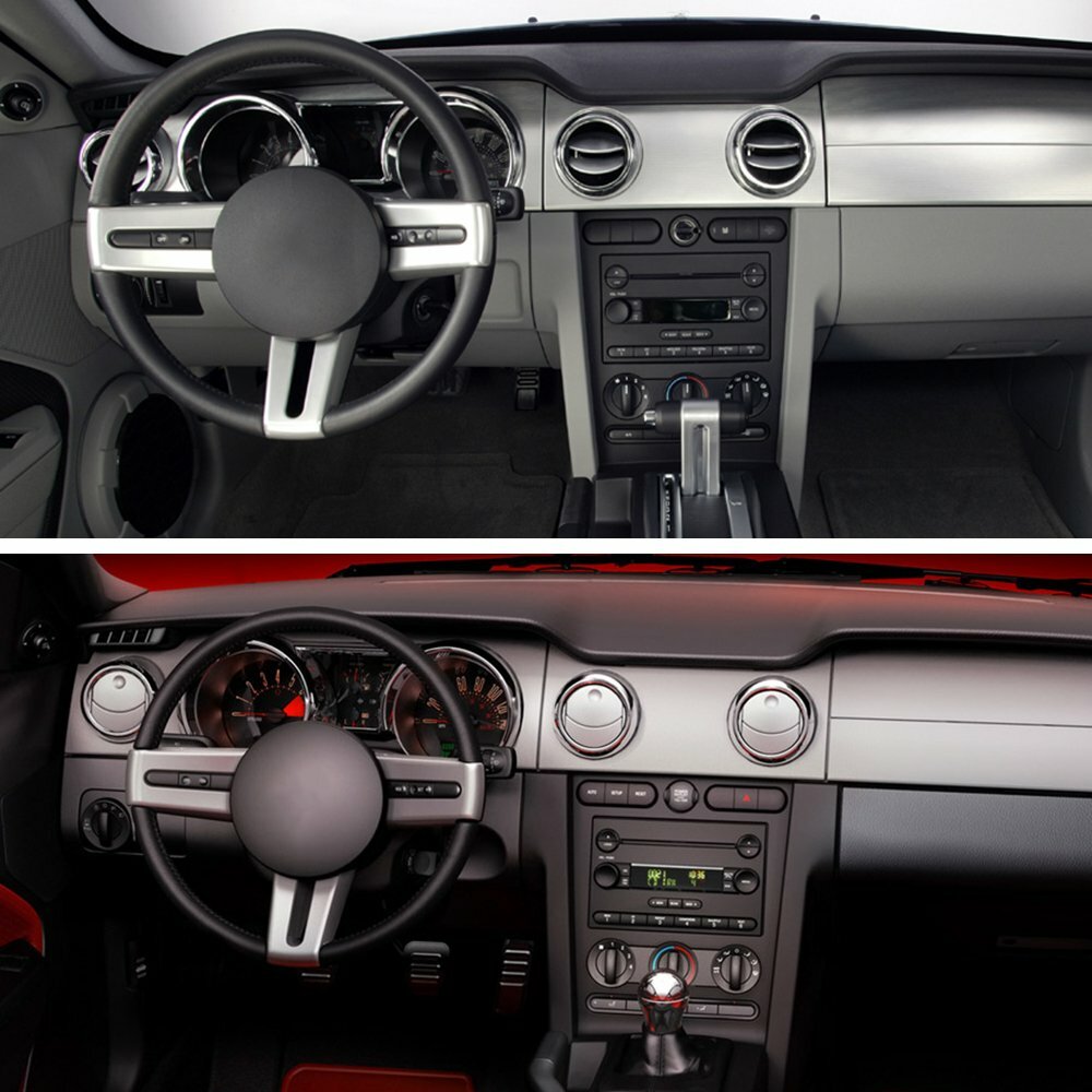 For Ford Mustang 05-09 Car Button Stickers Radio Control Repair Kit ...