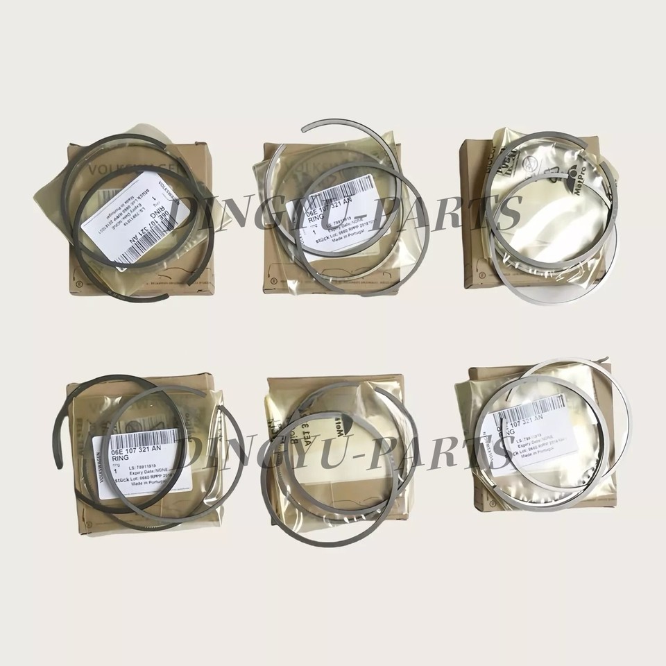 6X OEM Piston Rings For Audi S4 A6 A8 Q7 A7 Touareg Cayenne 3.0T EA837 ...