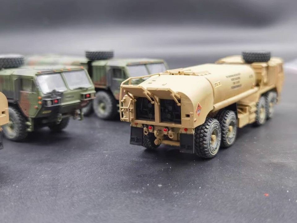 1/72 US Army HEMTT M978 A4 Tank Truck NATO Tricolor Desert Truck Model ...