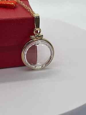 Handmade 16mm Empty Shaker Locket 14k Solid Gold. Diamond Edge ...
