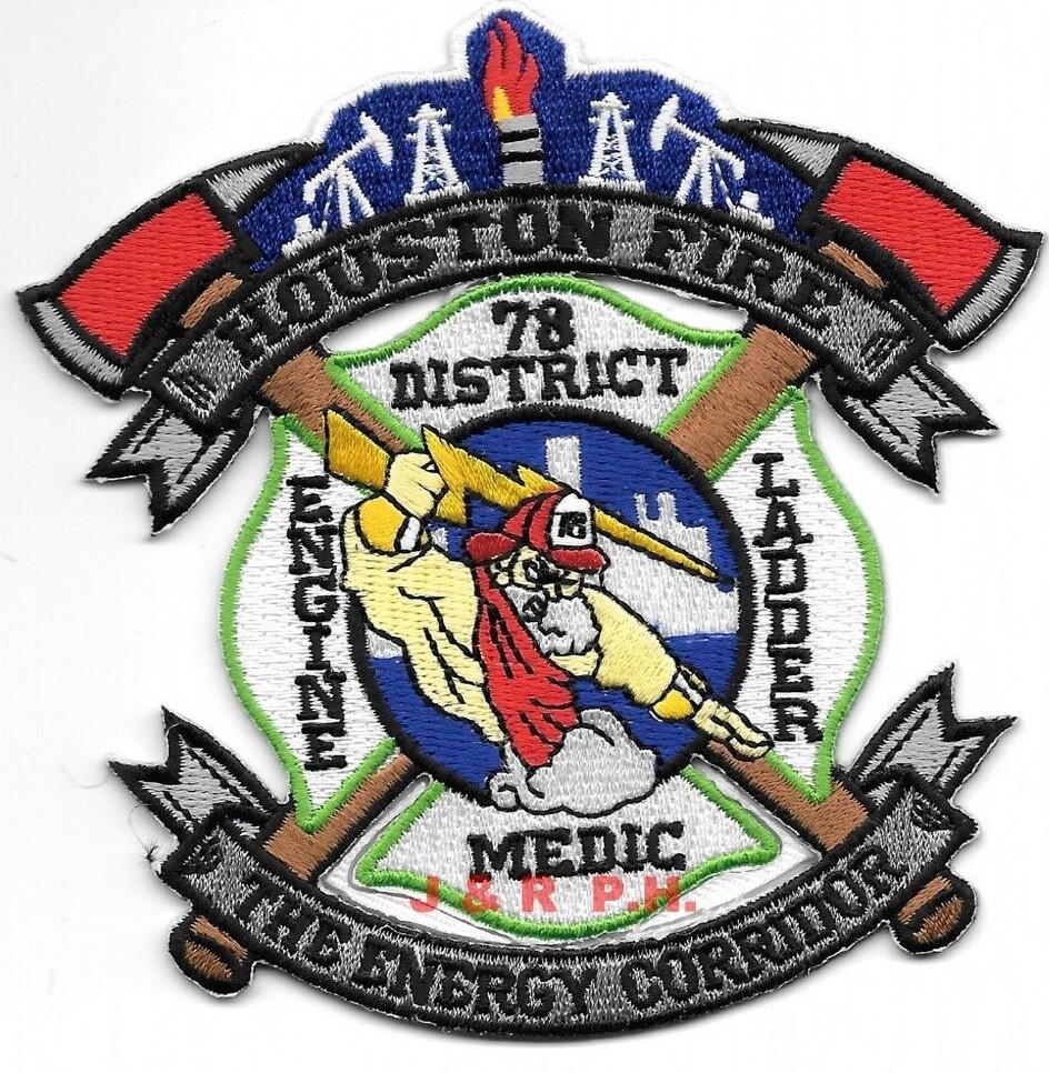 Houston Station - 78 "Energy Corridor", Texas (4" x 4" size) fire patch ...