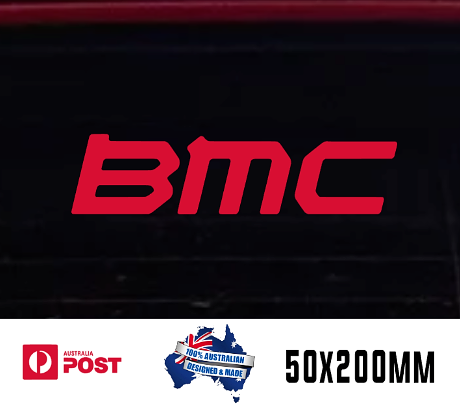 2x BMC Bikes Windshield Windscreen Sticker Decal 200mm RED | eBay