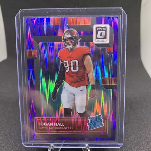 Logan Hall #299 Purple Shock Rated Rookie 2022 Panini Donruss Optic ...