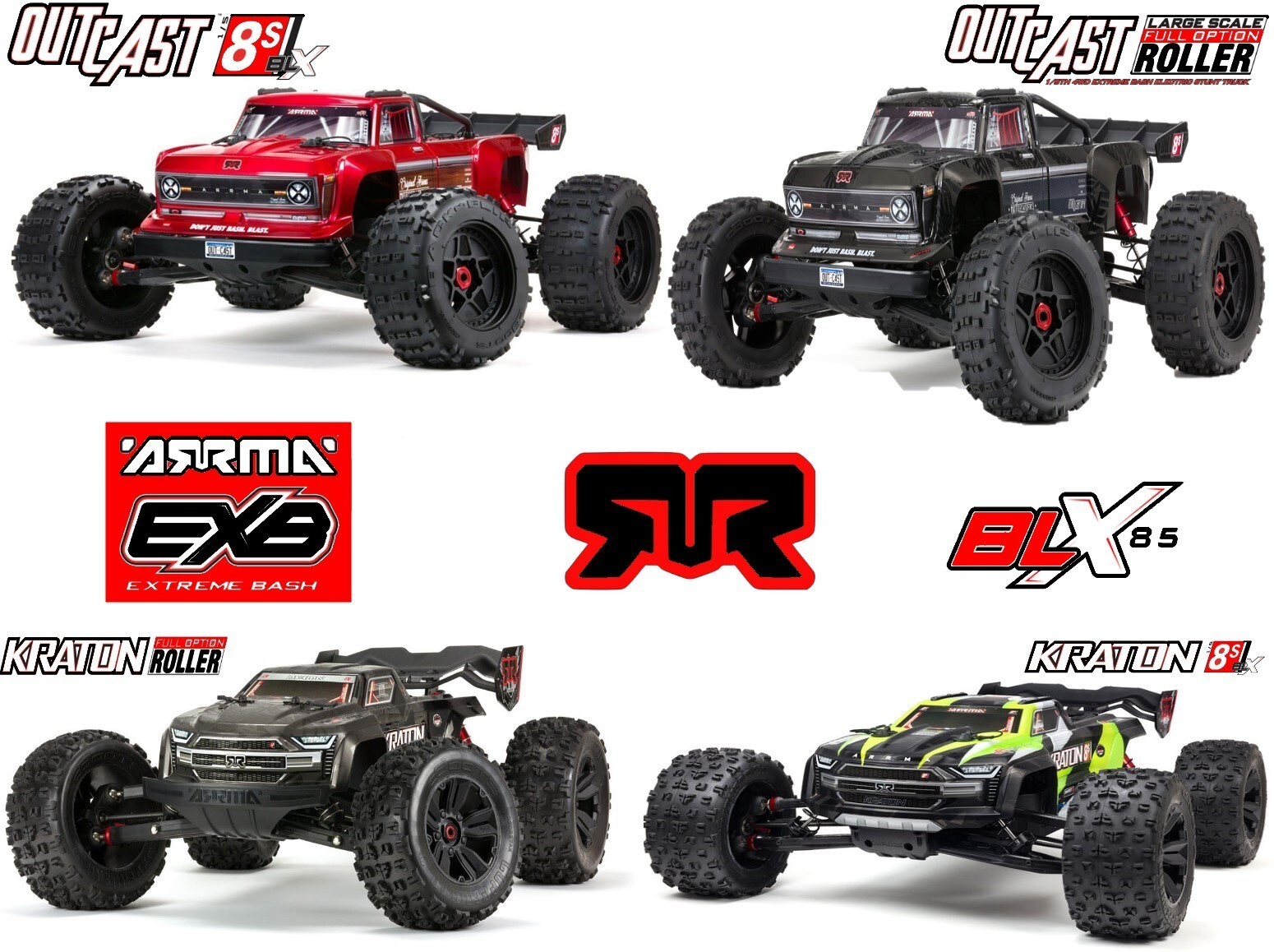 ARRMA KRATON 8S EXB OUTCAST BLX 1/5 FRONT L SHAPE SHOCK GPM UPGRADE ...