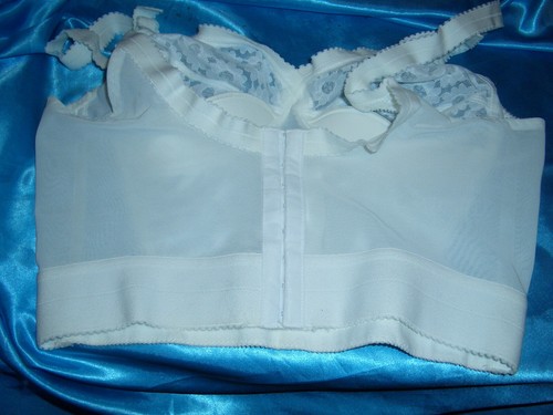 VINTAGE Playtex Mieder Long BH Gr. 80 B weiß Büstenhalter Pin Up Bra ...